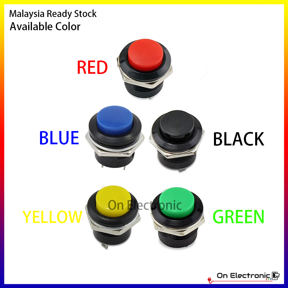 R13-507 (Ms-327) Embedded Push Button Switch Off (Momentary On) 2 Pin ...