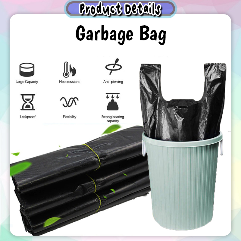 [Little B House] Beg Sampah 50Pcs Disposable Vest Type Garbage Bag ...