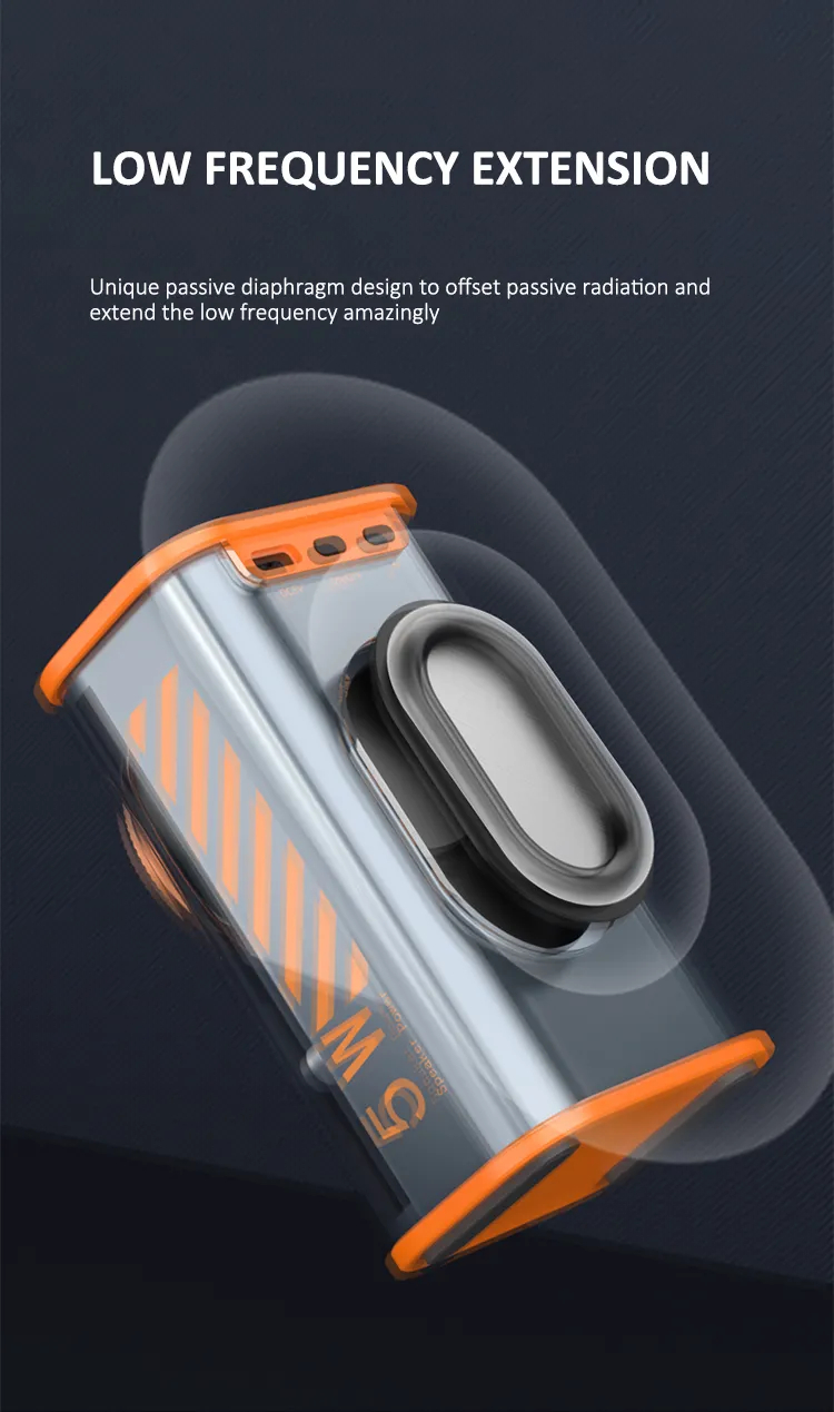 Bluetooth Speaker K07 K7 New Transparent Mech Audio TWS Two-Machine Rhythm Breathing Light 360 ...