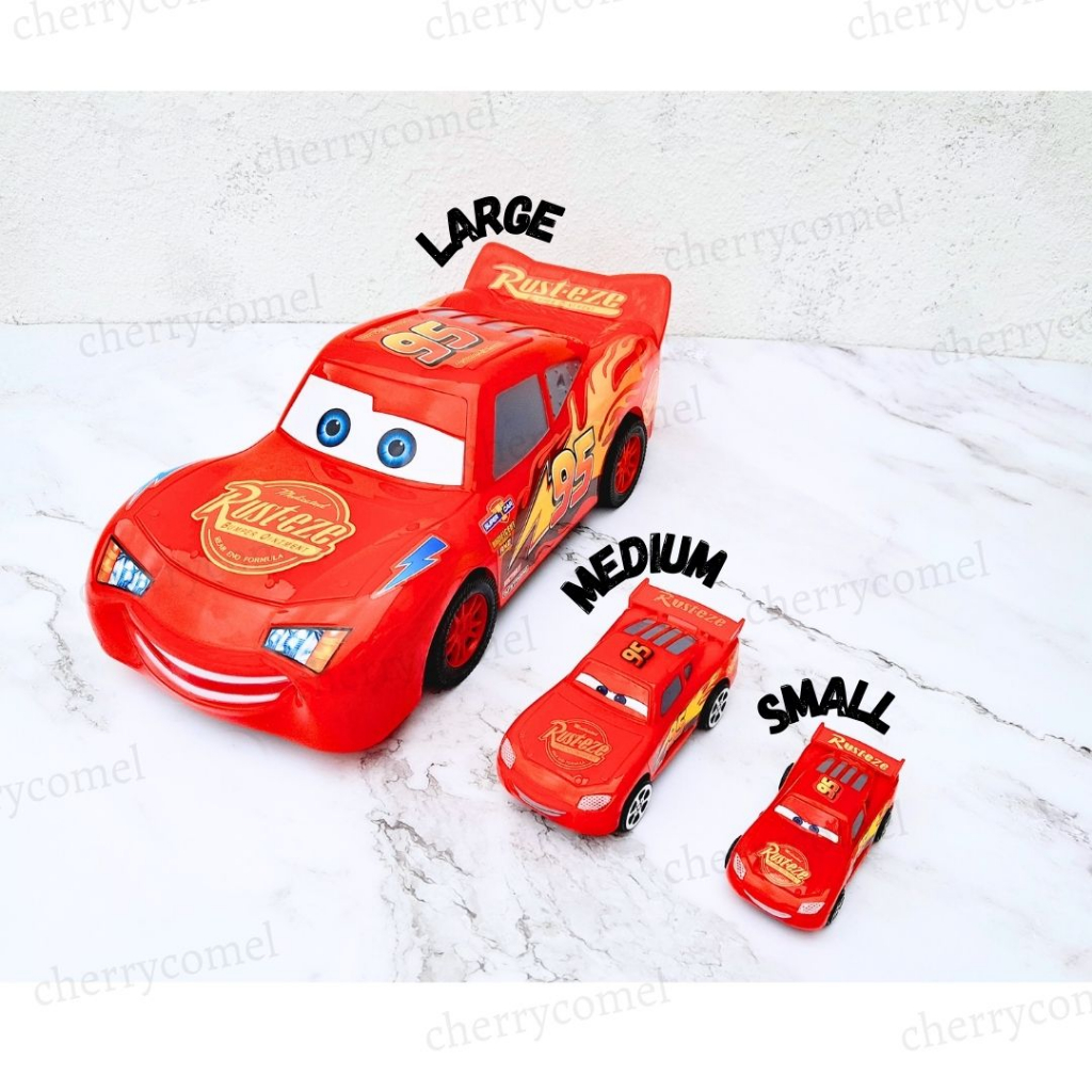 Small Medium Large Car Toy Cars Rusteze Lightning McQueen Mainan Kereta ...