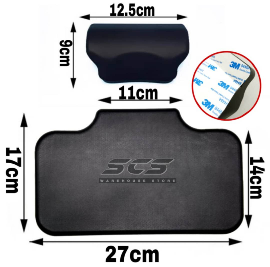 Top Box Backrest Aluminium Top Box Back Rest Soft Cushion Pad Premium ...