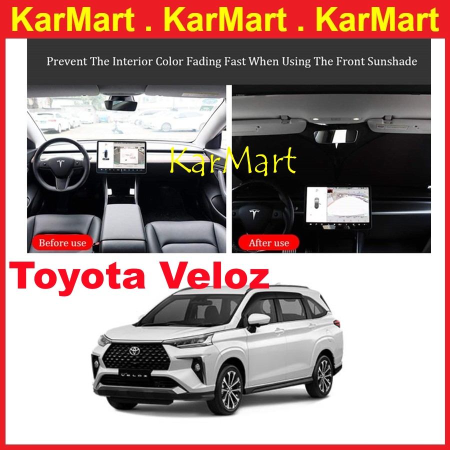 Toyota Veloz Perodua Alza 2022 - 2026 Car Front Windshield Sunshade ...