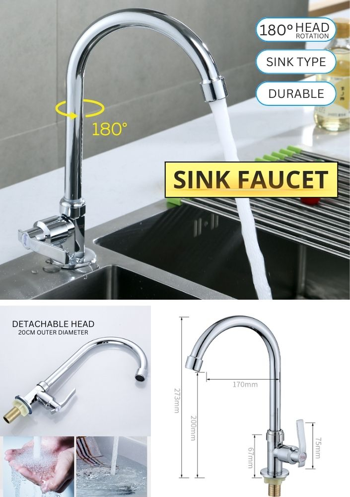 JWW 503 Sink Type Water Tap Rotatable Sink Water Tap Flexible Head Sink ...