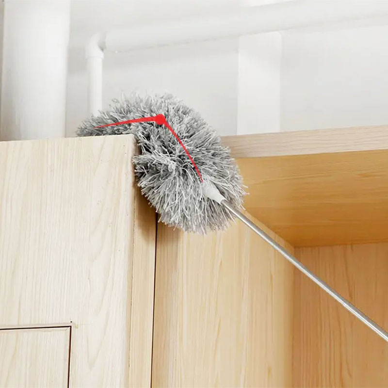 4 In 1 Microfiber Duster Set Extra Long Handle Dust Cleaner Fan Wall ...