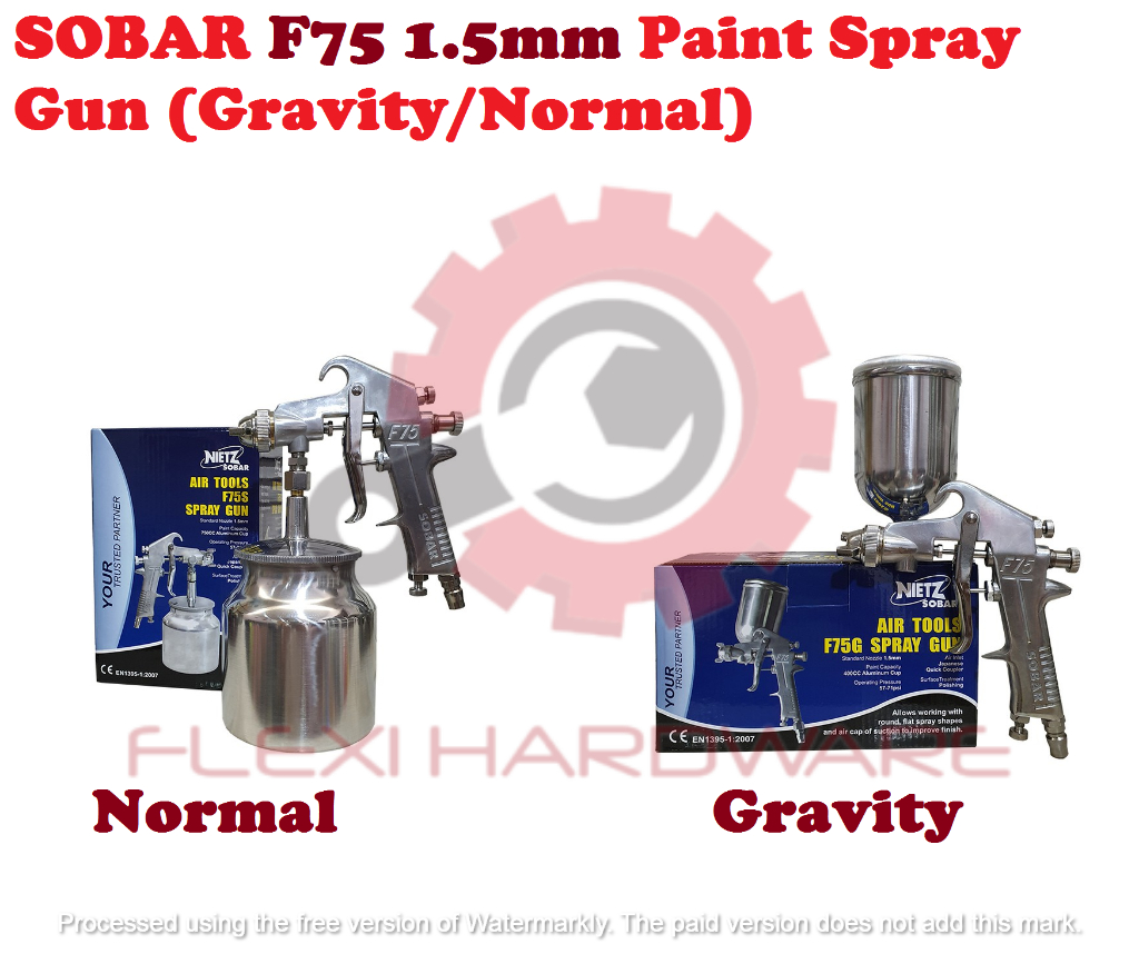 SOBAR F75 1.5mm Paint Spray Gun (Gravity/Normal) | Shopee Malaysia