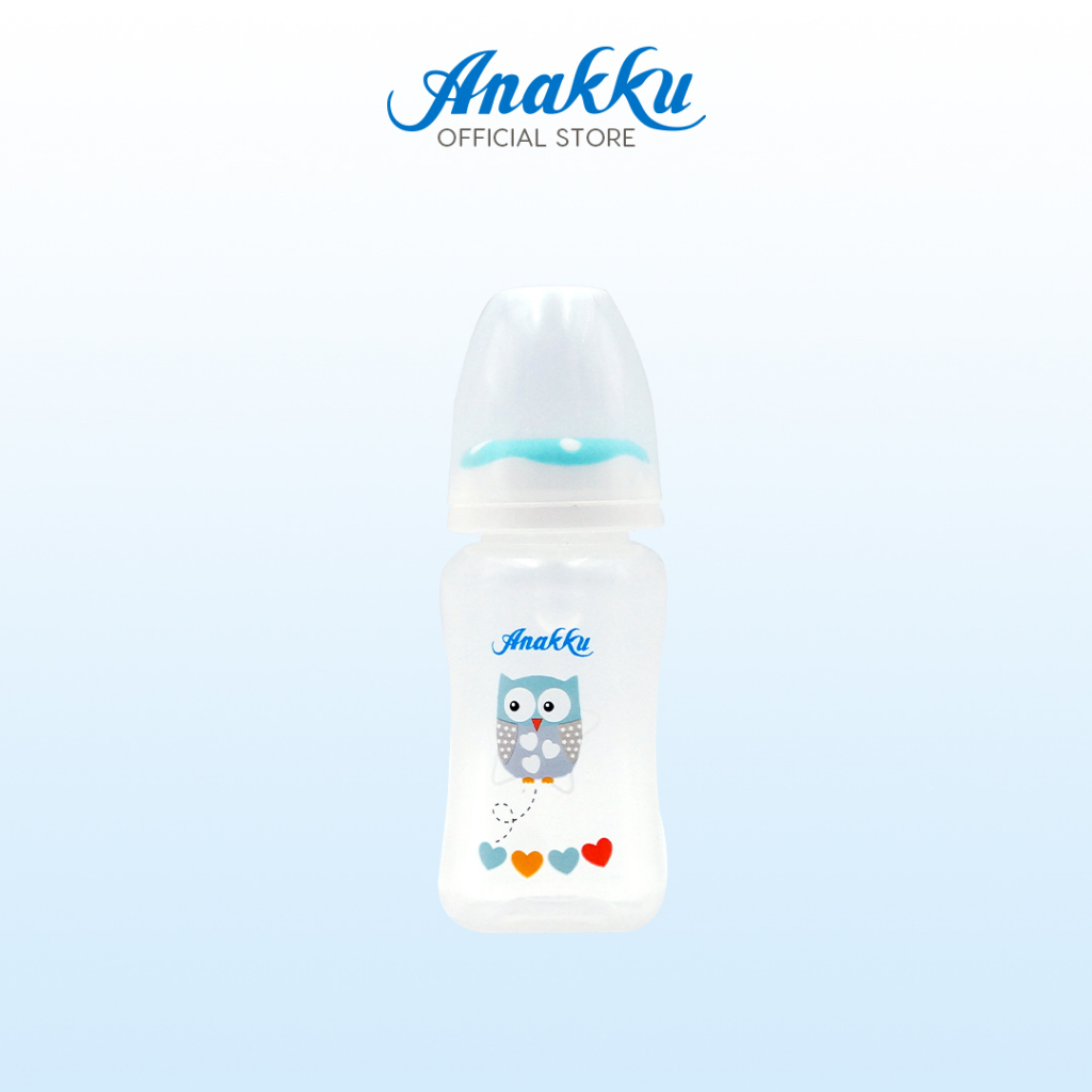 ANAKKU 4OZ Feeding Bottle Botol Susu with ANTI COLLAPSE TEAT (125ml ...