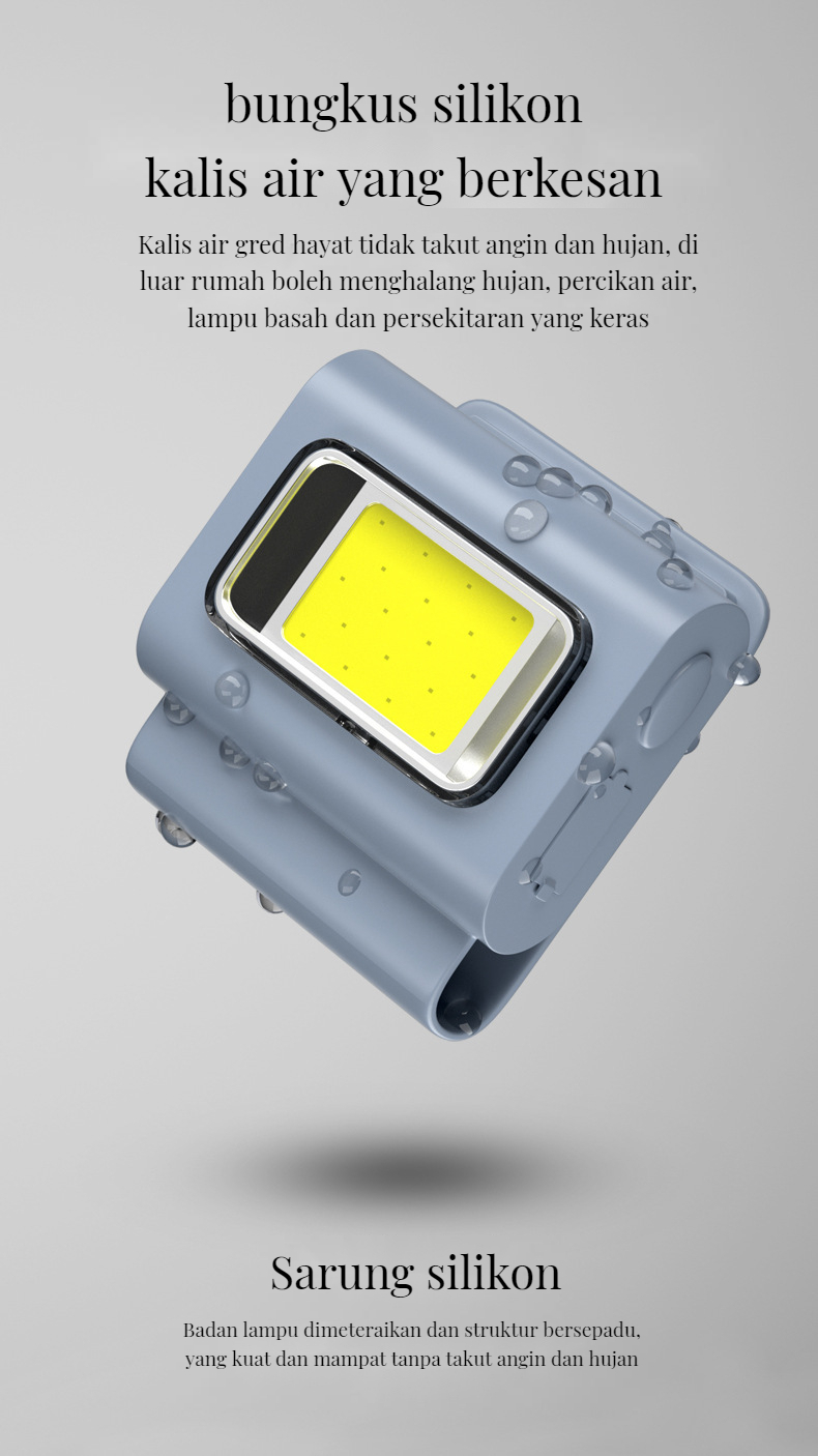 (penghantaran tempatan) lampu beg galas LED baharu lampu sedutan magnet ...