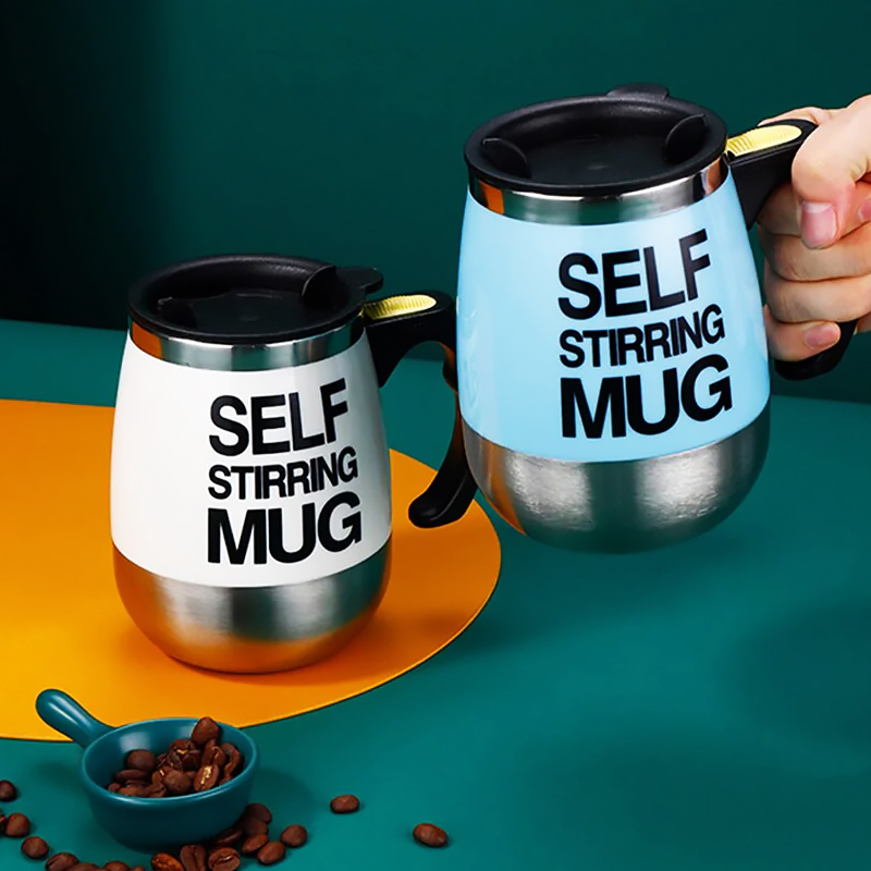 Self Stirring Mug Auto Electric Self Mixing Stainless Steel Cup Coffee ...
