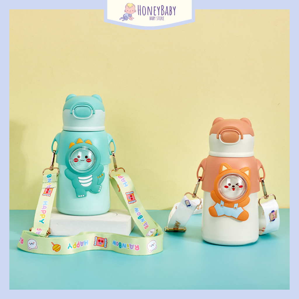 HONEYBABY Bottle Thermos Bottle Kids With Straw Water Bottle Kids ...