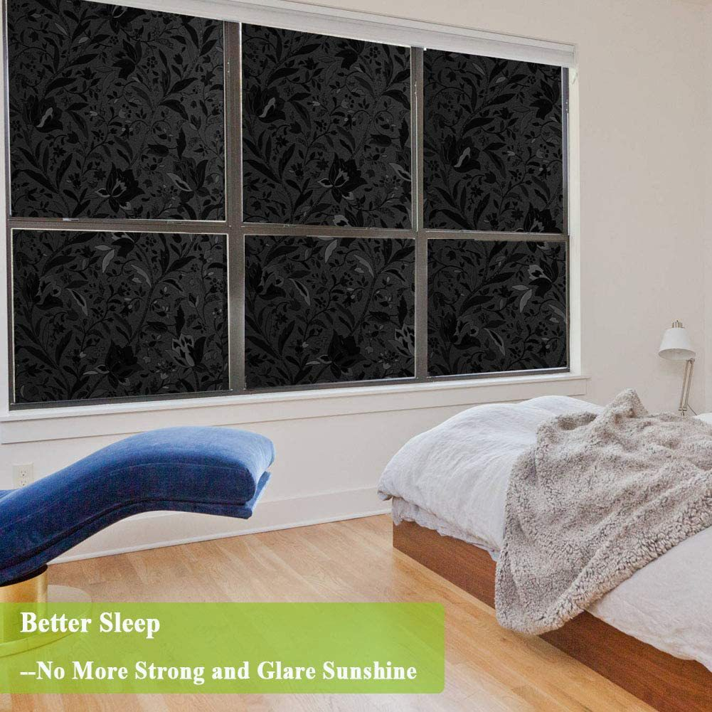 Frosted Blackout Window Tinted Sticker Film Privacy Removable Glass ...