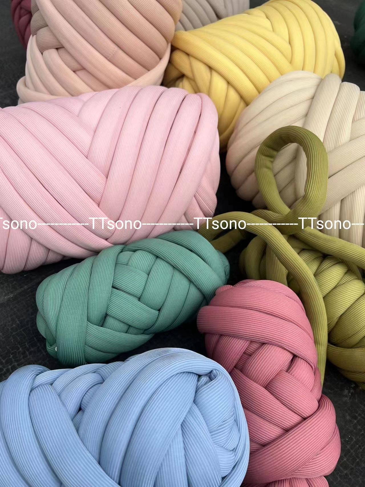 🔝New Cool Twill yarn🧊DIY Chunky Tubular Giant yarn Cool Coarse Wool ...