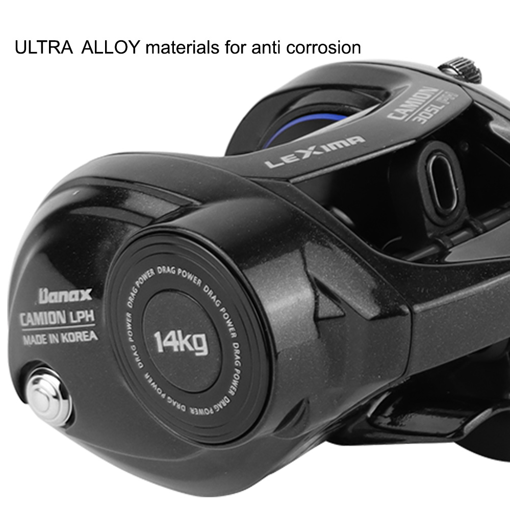 Banax Lexima Camion 305 Left Power/Double Handle Baitcasting Fishing ...