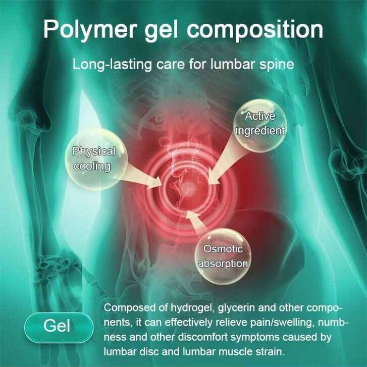 Lumbar type cold compress gel lumbar spine knee pain gel Spinal Joint ...
