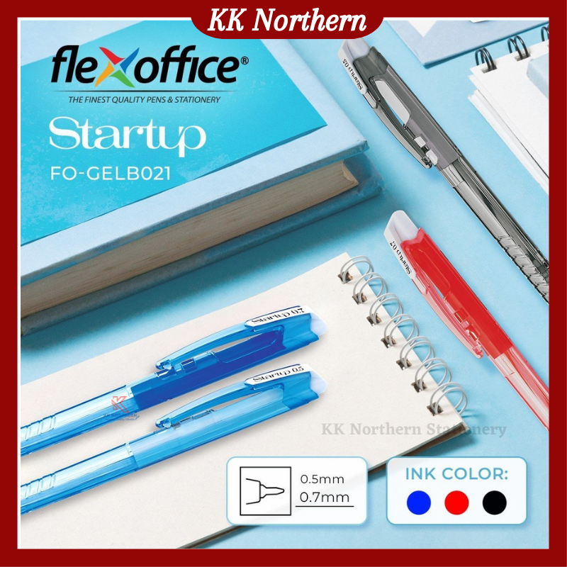 FLEXOFFICE STARTUP SMOOTH INK PEN 0.5mm / 0.7mm(12 pcs/Drum ...