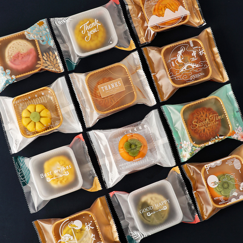100pcs Transparent Cookies Bag/Mooncake bag packaging/Cookies Candy ...