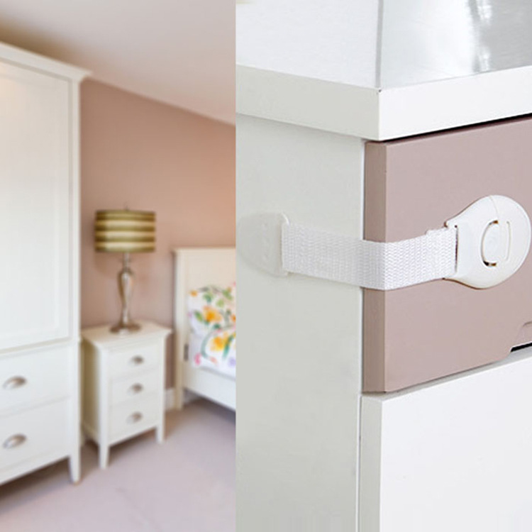 Drawer Door Cabinet Lock Plastic Protection Child Safety Cabinet Lock ...