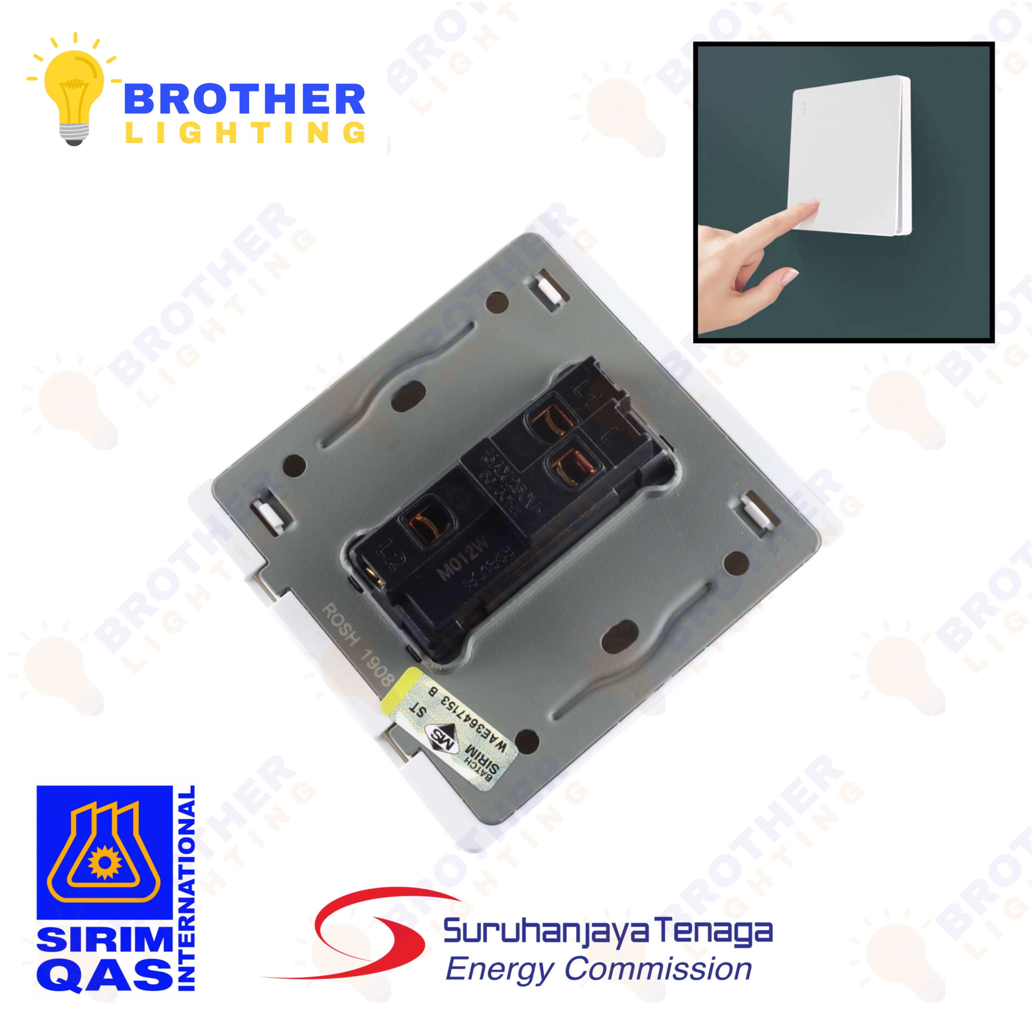 [SIRIM] White imitos BR Series / Retouch Ultra Rimless Switch Suis ...