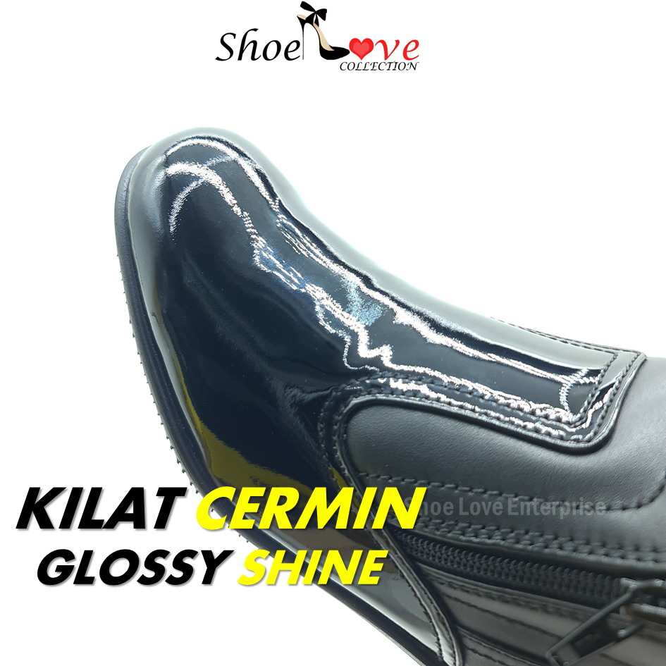 🔥Ready Stock🔥 Kasut Kilat Evershine Double Zip Wanita Polis PDRM / ATM / Tentera Ladies Uniform ...