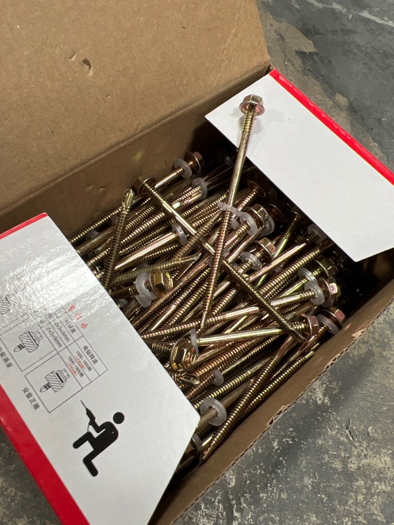 Skru Atap Bumbung Self Drilling Screw Hex Head Skru Awning Screw ...