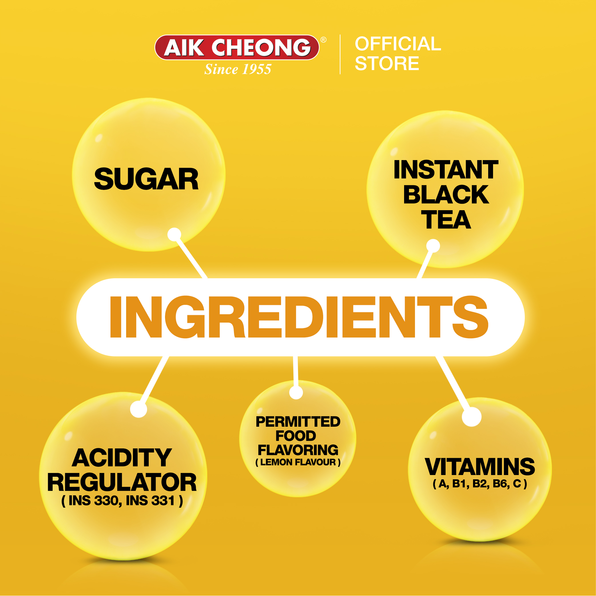 Aik Cheong Cafe Art Lemon Tea 400g (20sachets x 20g) | Shopee Malaysia