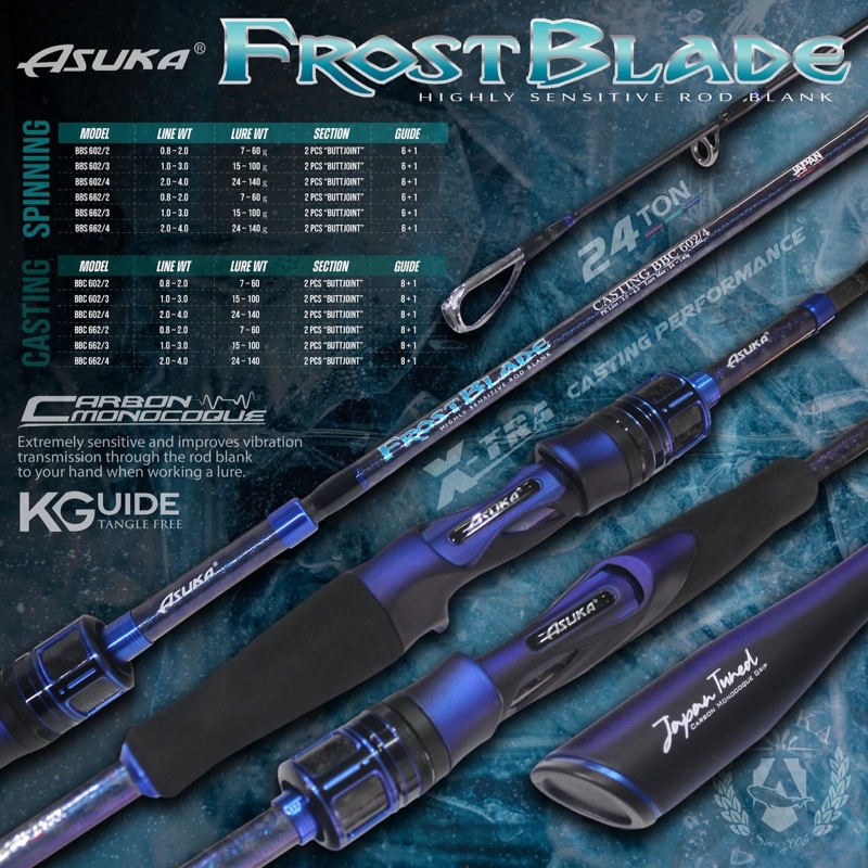 ASUKA FROST BLADE Spining JIGGING ROD | Shopee Malaysia