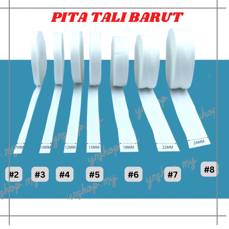 1 Bundle Tali Barut Putih/ White Cotton Tape | Shopee Malaysia