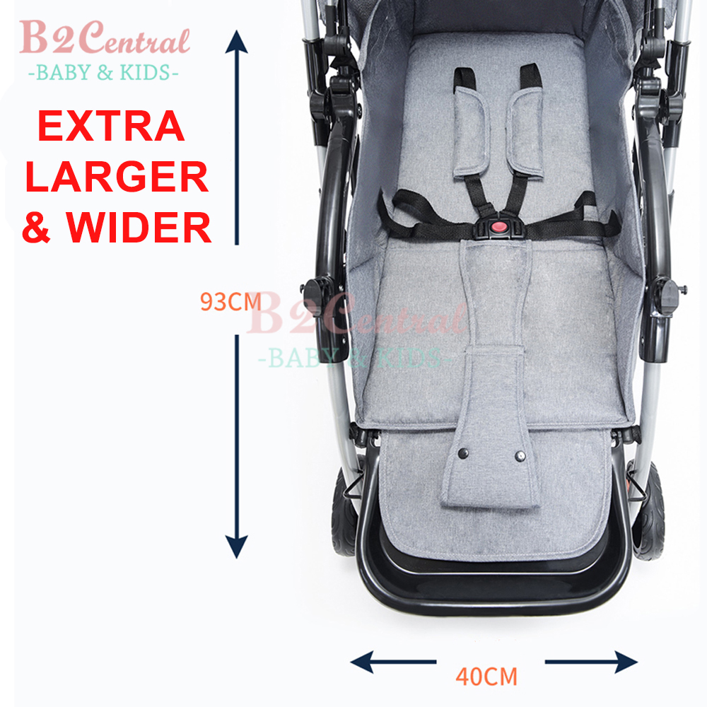 Premium Foldable Stroller Two Way with Big Shade Reverso Kids Compact ...