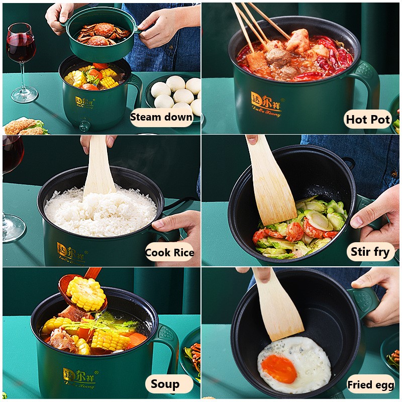 (🇲🇾 HIGH QUALITY🛒) 1.5L Multifunctional Mini Electrical Non-Stick Pot ...