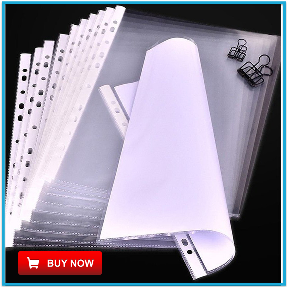 fivestar2u Sheet Protector 11 Holes 4C Loose Leaf Document Filing Ring ...