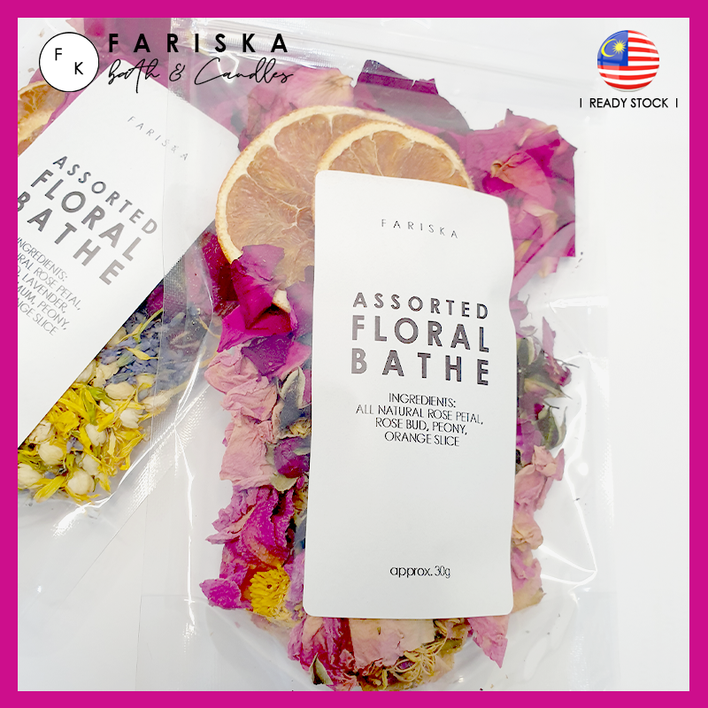 Flower Bath Spa Mandian Aura 7 Bunga | Natural Floral Bath Soak ...
