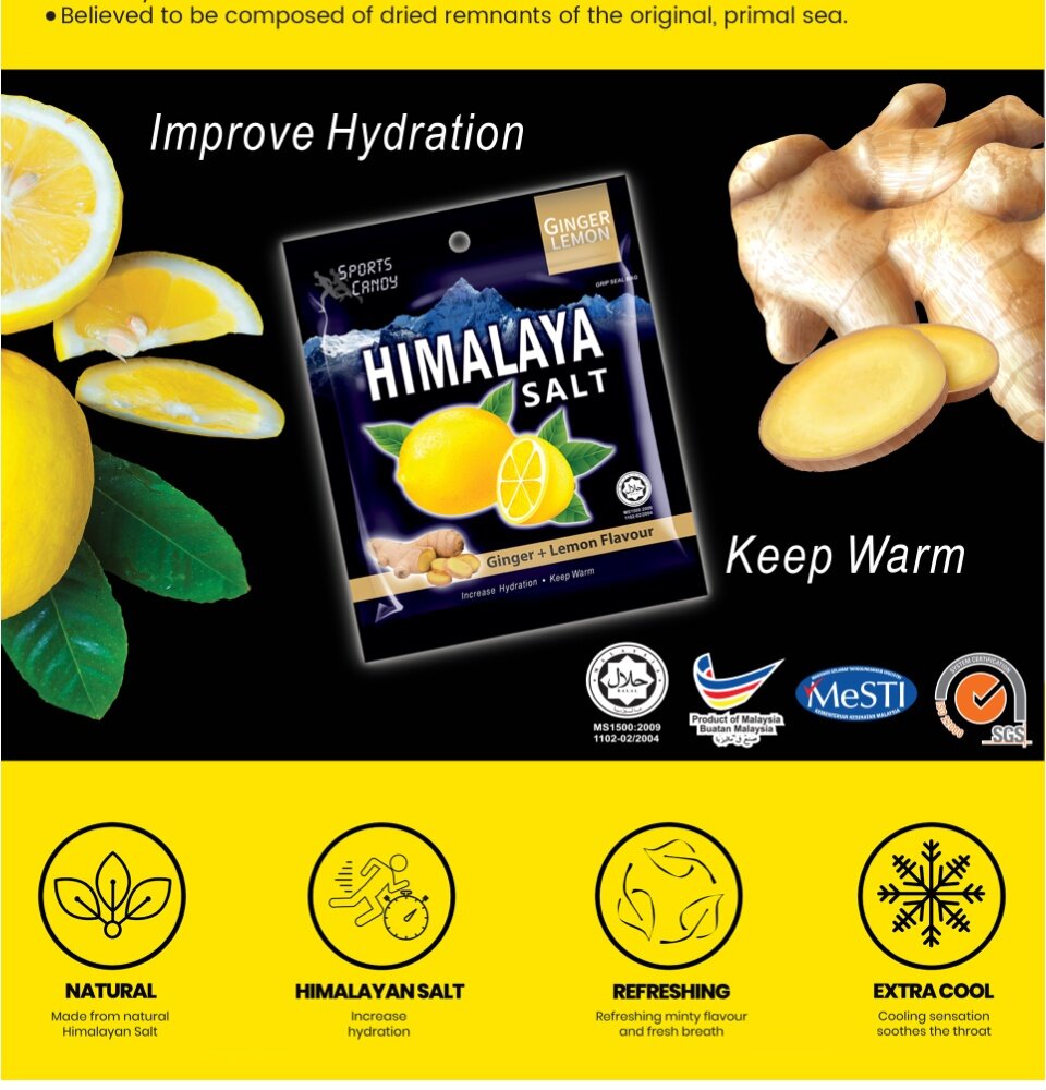 Himalaya Salt Sports Candy / Himalaya Vajomba 15g Salt Lemon Candy ...