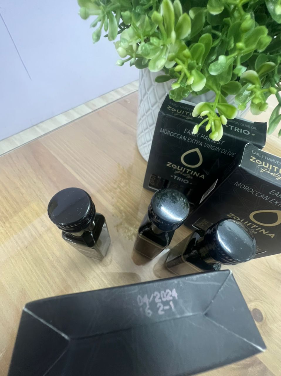 ZOUITINA PRESTIGE TRIO TRAVEL SIZE MOROCCON EXTRA VIRGIN OLIVE OIL SINGLE STATE MINYAK ZAITUN ...