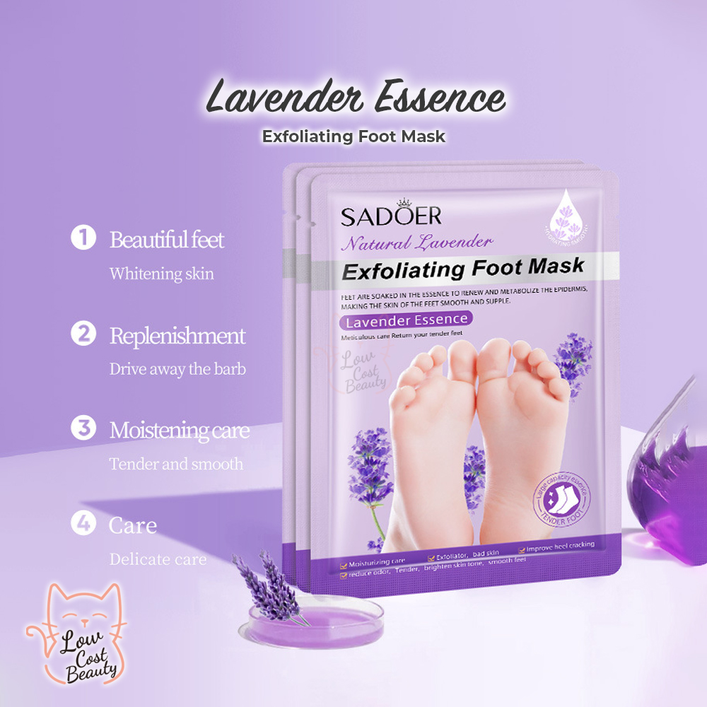 SADOER Foot Mask Remove Dead Skin Beriberi Calluses Itchy Feet Lavender ...