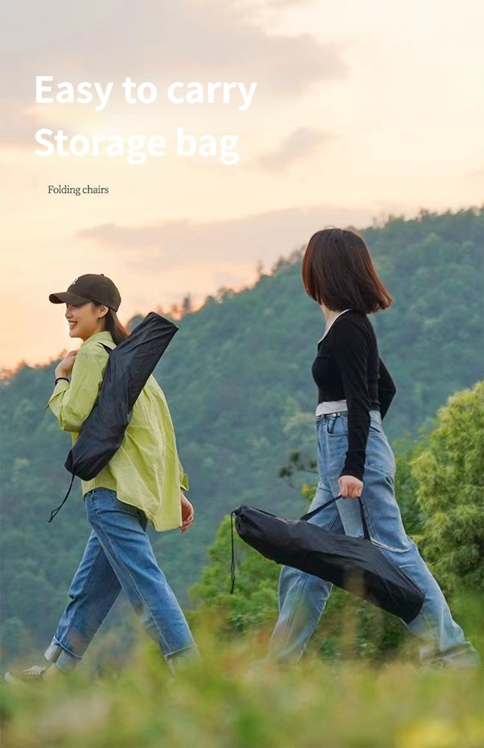 TEEMI Large Size Foldable Camping Chair Kerusi Healing Lipat Relax ...