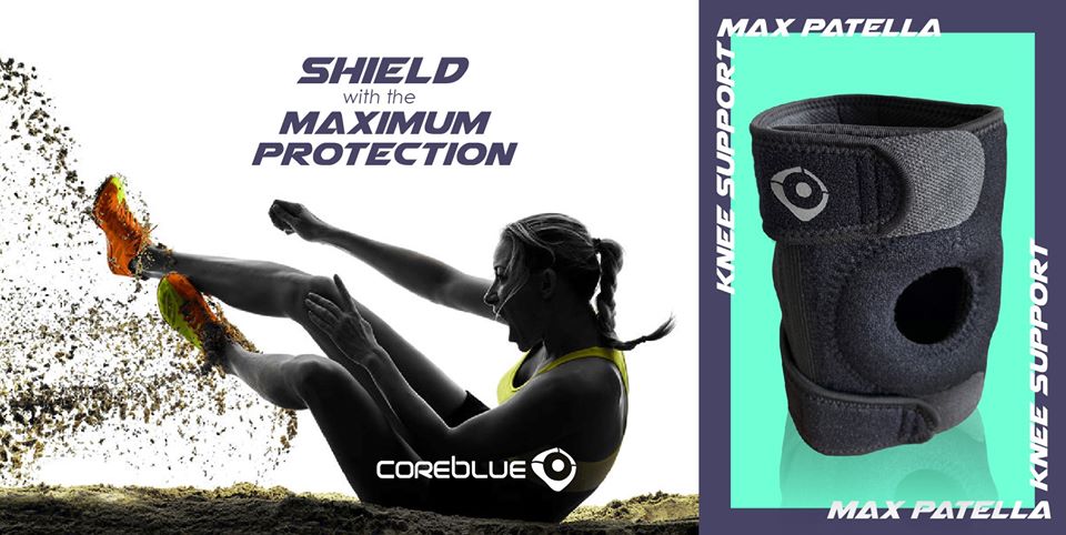 Coreblue Knee Support Adjustable Open Patella Knee Guard Max Patella ...