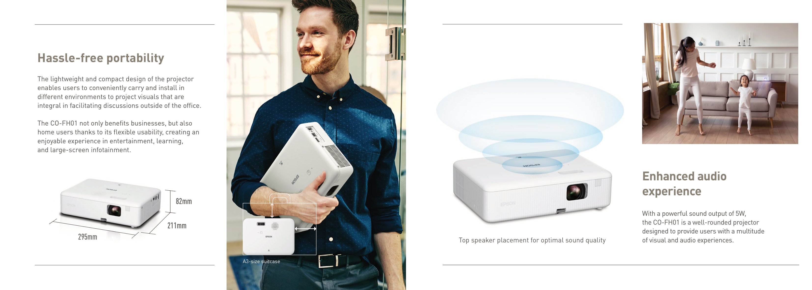 Epson CO-FH01 Full HD Portable Compact Home/ Office Projector | Shopee ...