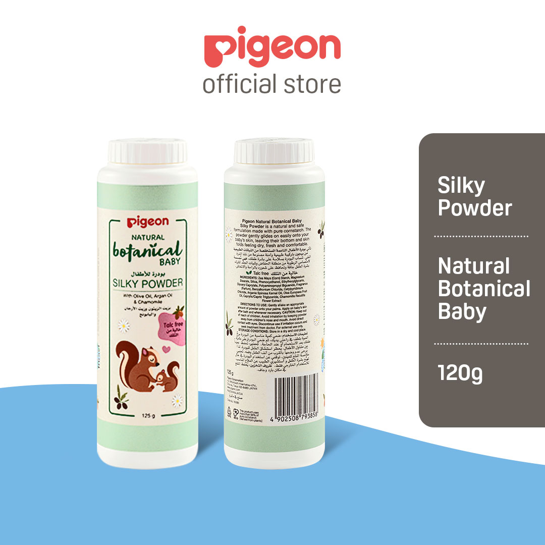 Pigeon Natural Botanical Baby Silky Powder (125g) | Shopee Malaysia
