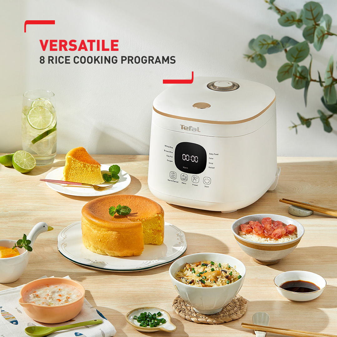 Tefal Rice Mate Mini Fuzzy Logic Rice Cooker 0.7L (RK5151) | Shopee ...