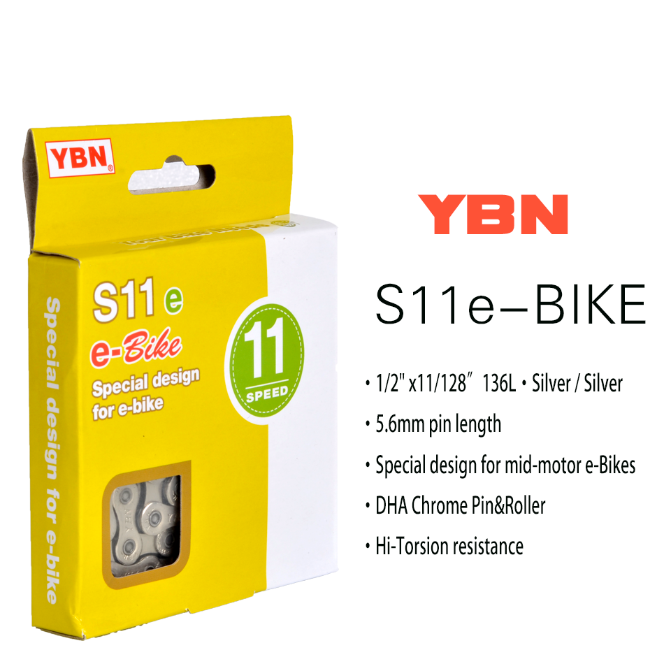 YBN E-Bike Chains 11 & 12 speed Electric Bicycle chain Special Design ...