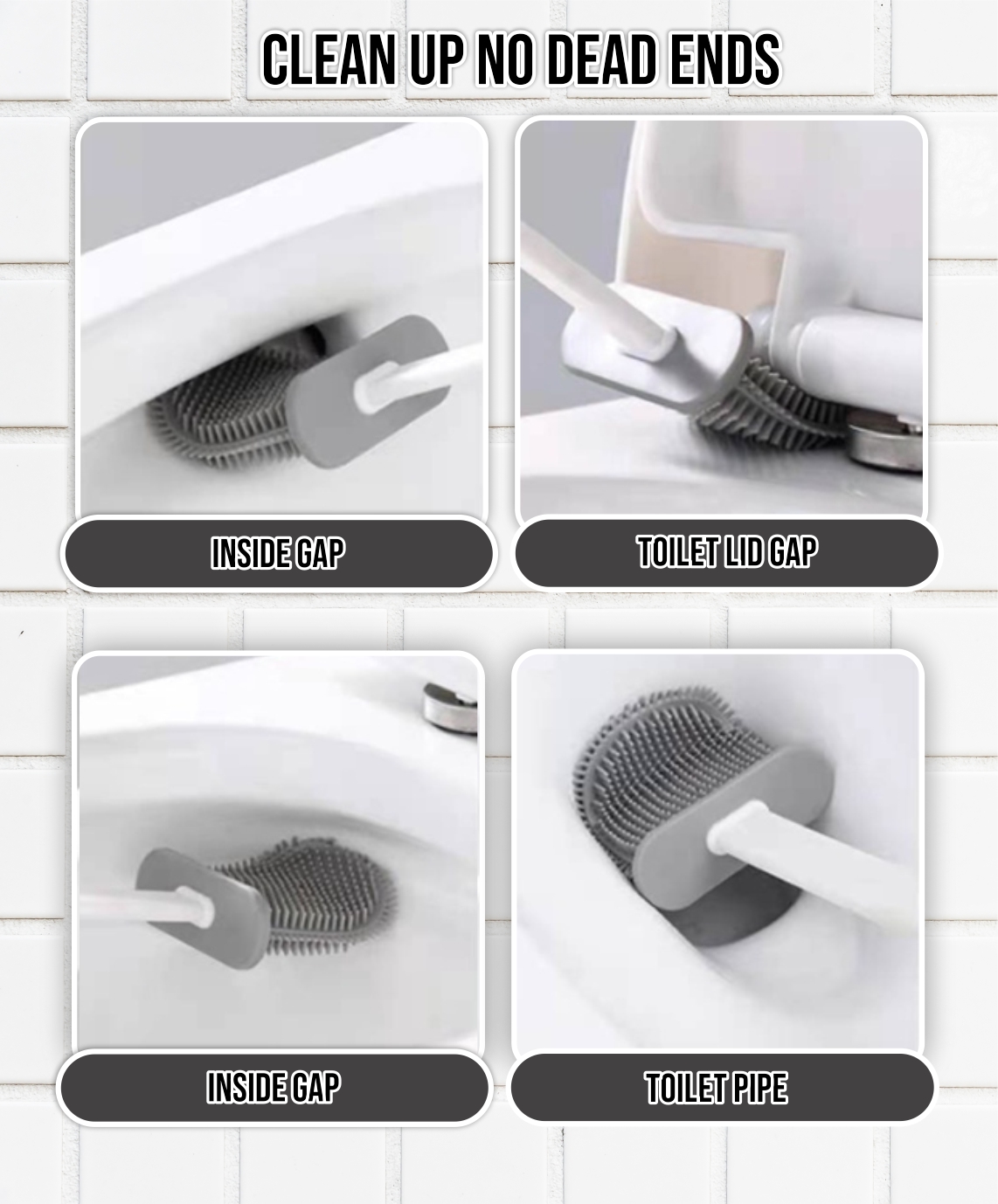 Toilet Crevice Brush Bathroom Cleaning Brush Berus Cuci Tandas Berus ...