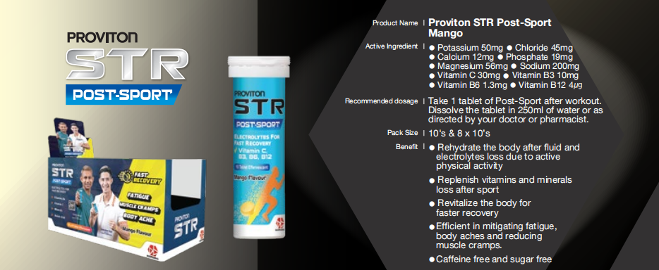 Proviton STR Selepas Bersenam / Post Sport Effervescent with ...
