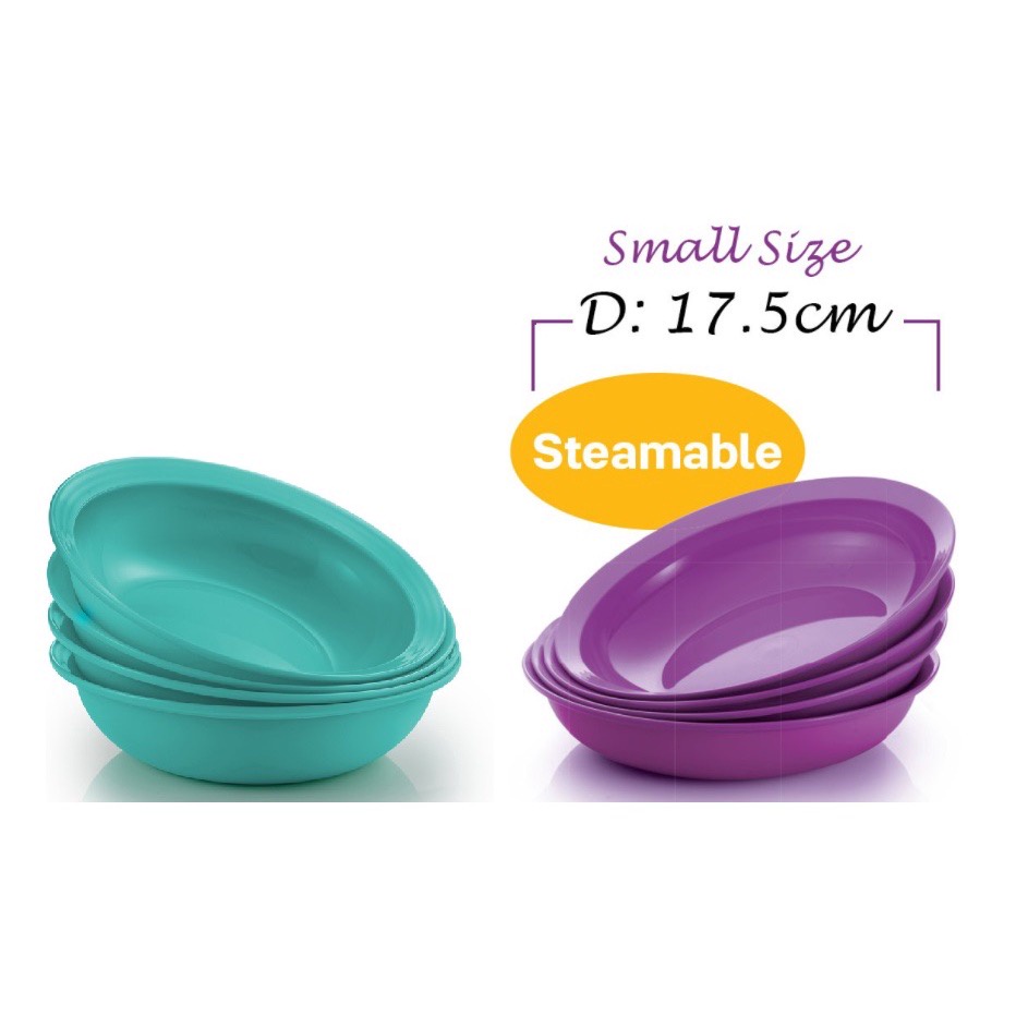 Tupperware Plate O Bowl 700ml/ 400ml Plates Peach bowl peach plate ...