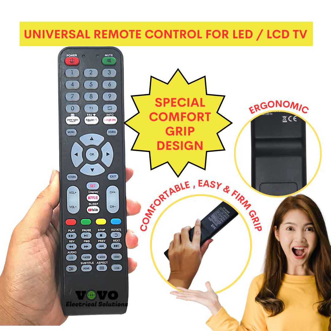 [FREE Battery] Universal LED / LCD TV Remote Control | Shopee Malaysia