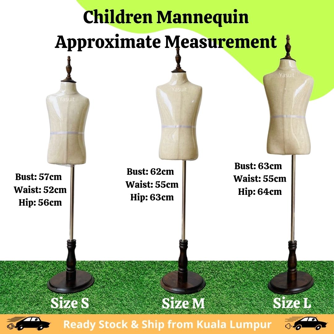 Mannequin Torso for Children Kid Child Display Can Pin Polyform Fabric ...