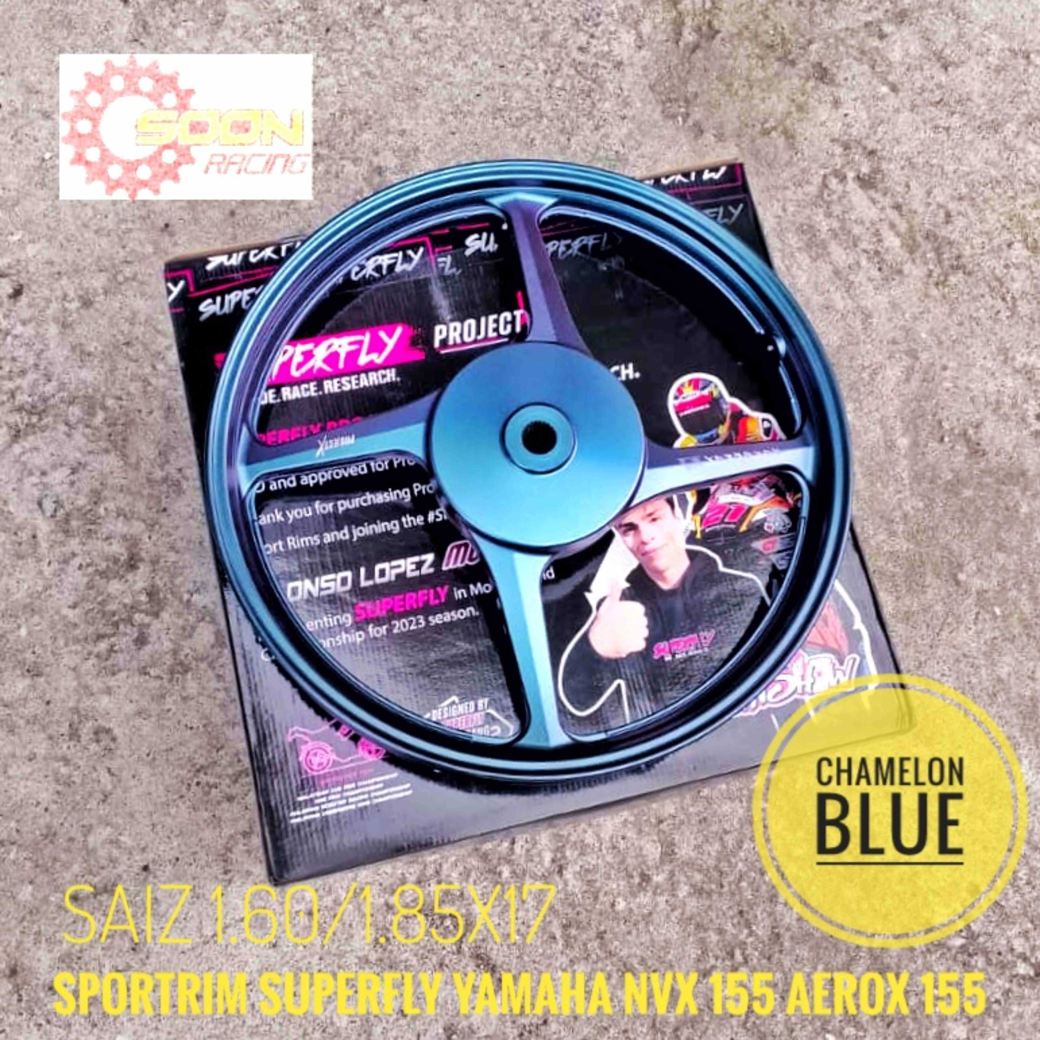 SUPERFLY NVX SPORT RIM SUPER FLY PROJECT X 4 KAKI YAMAHA NVX155 AEROX ...