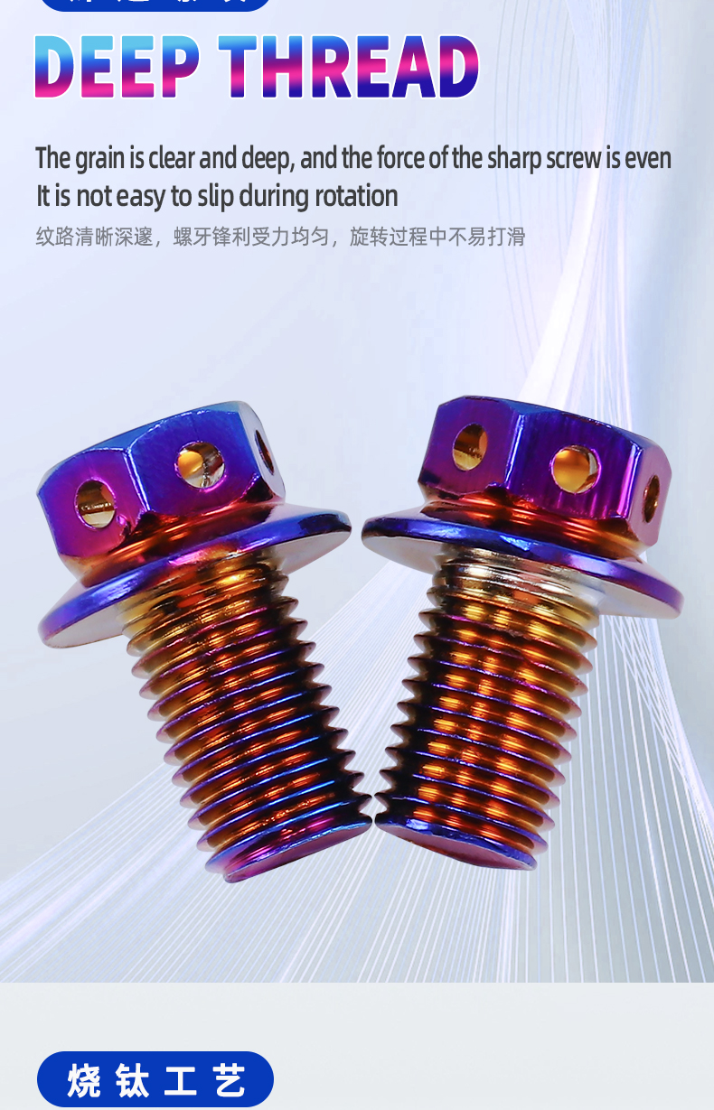 2PCS SIDE MIRROR SCREW MIROR TITANIUM GOLD YAMAHA LC Y15 NVX NMAX EGO ...