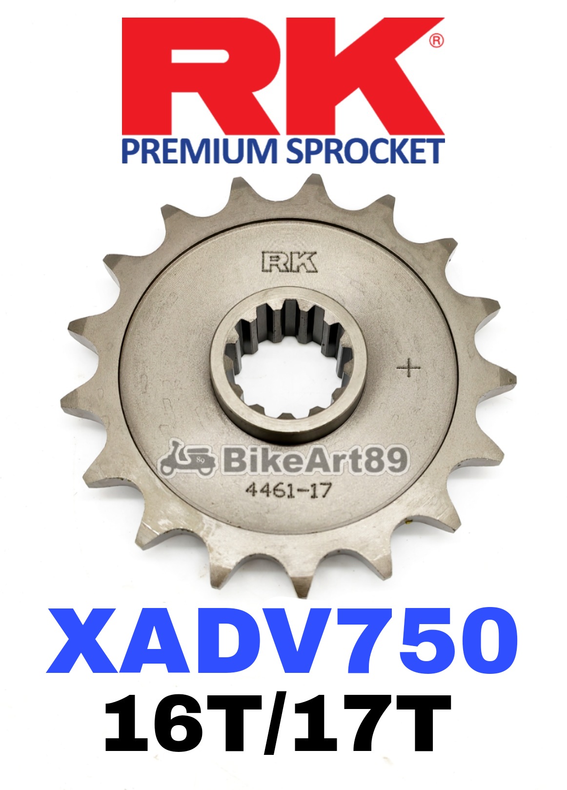 RK Sprocket Set Honda XADV750 RK520 KRX X-Ring Rivet Black / Gold Chain ...