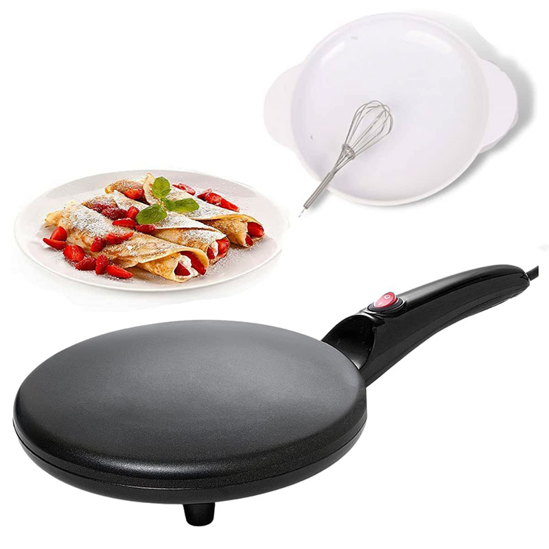 𝗡𝗢𝗡 𝗦𝗧𝗜𝗖𝗞 》 Electric Crepe Maker Flip Mini Pan Frying Griddle Cooking ...