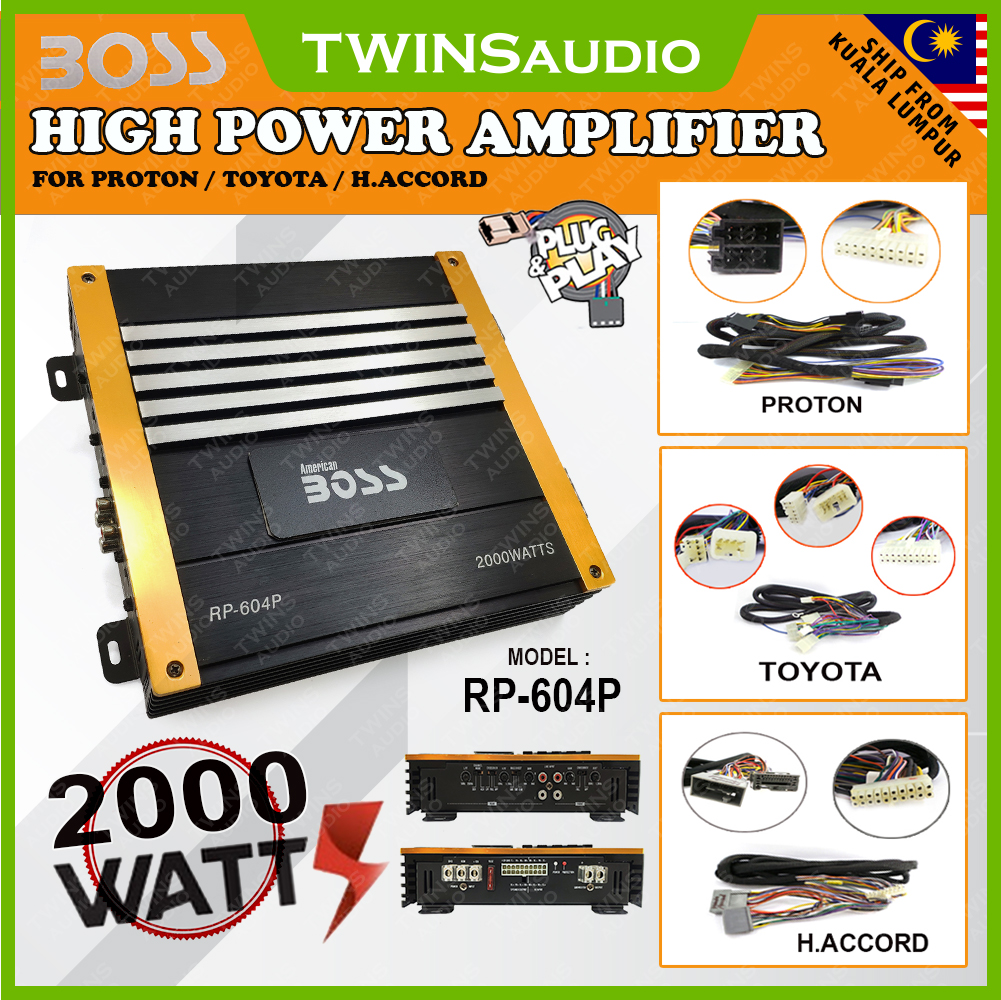 Amplifier High Power 2000 Watts With Socket For Proton / Toyota / Honda ...