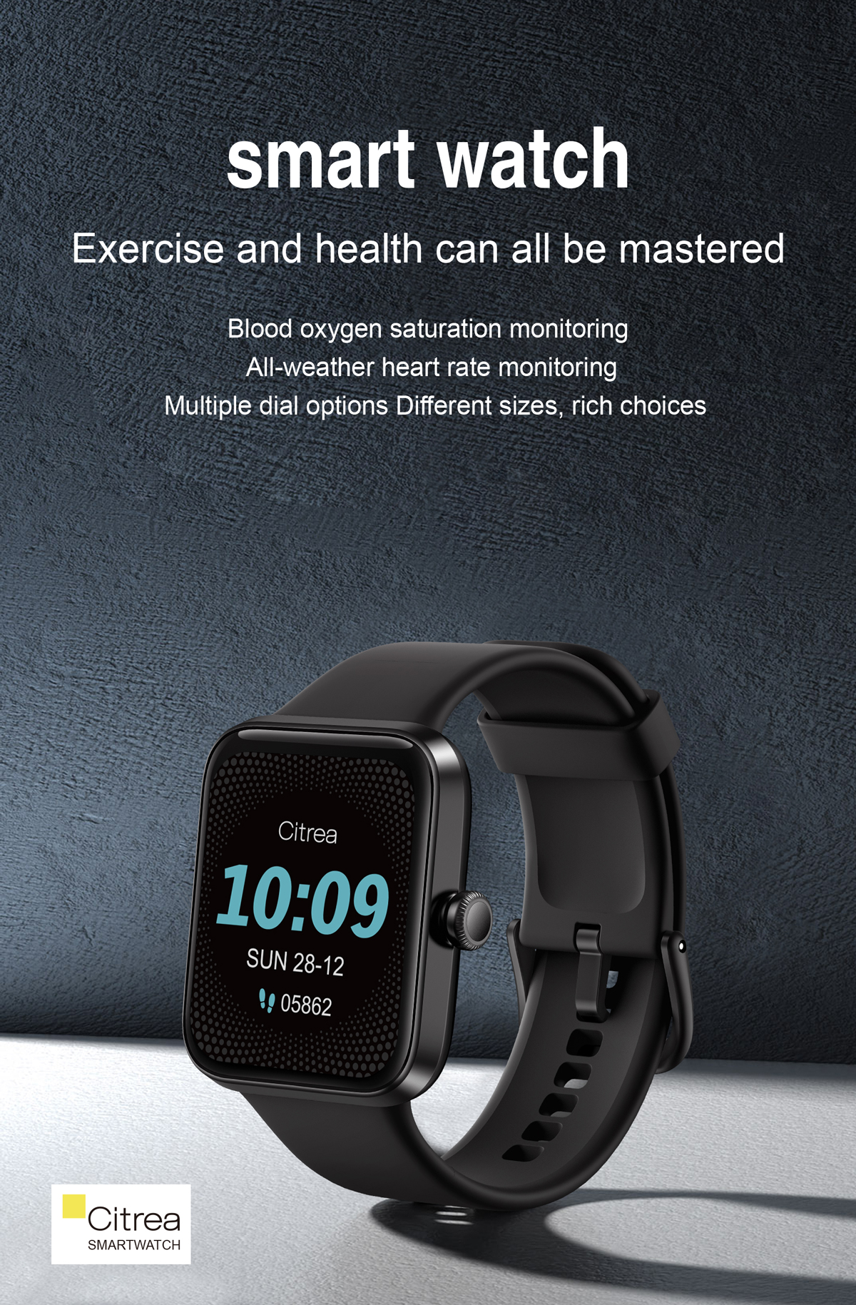 Q&Q Citrea by Citizen Unisex Smartwatch X01A | Shopee Malaysia